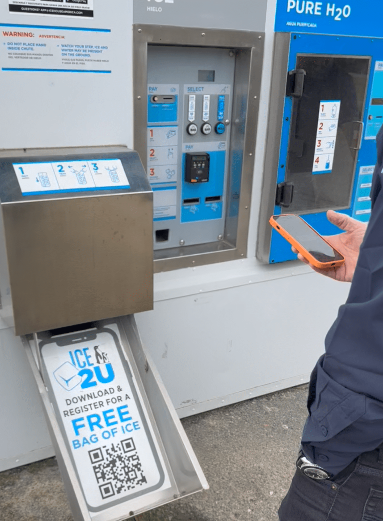 Mobile App for Ice & Water Vending Machines | IHA