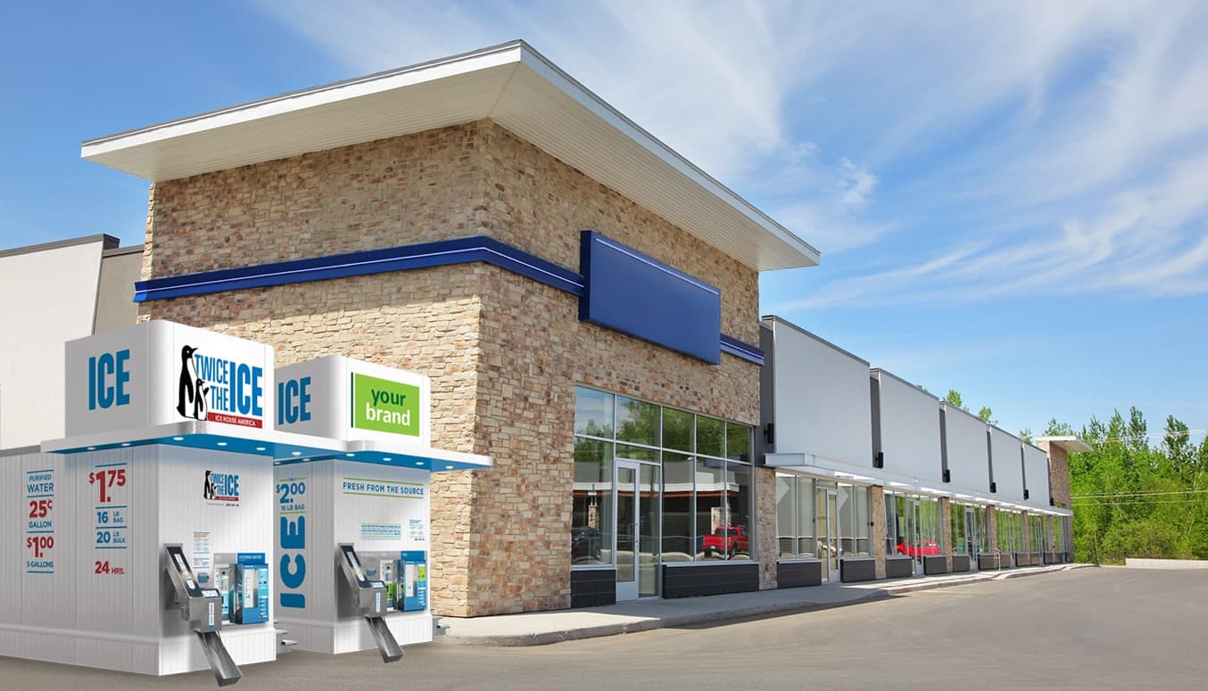 Adding ice & water vending to retail locations - Ice House America